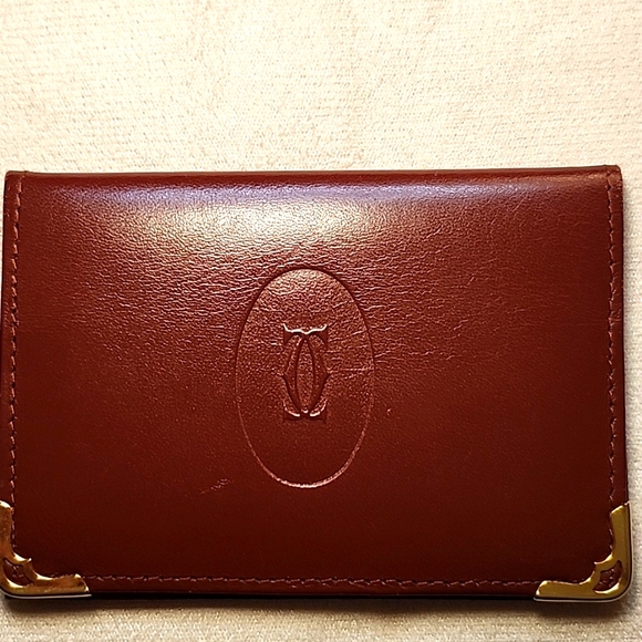 Cartier | Bags | Cartier Credit Cardid Wallet Case Authentic Euc | Poshmark